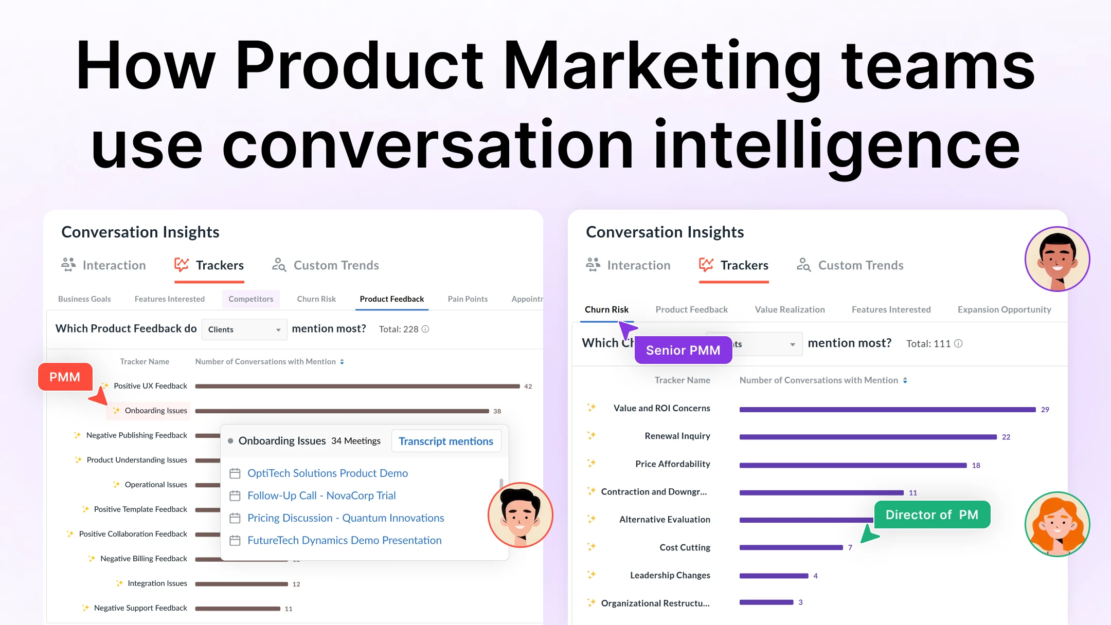 How PMMs use conversation intelligence